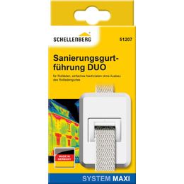 Schellenberg Rollladen-Gurtführung "Duo Maxi, Sanierungs-Gurtführung", B: 6cm, 1 Stk., weiß, Seilführungen, mit Zugluftdichtung für Rollladengurte