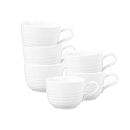 Seltmann Weiden Tasse "Kaffeetassen Terra 260 ml 6er Set", 6 tlg., wei&szlig;, Trinkgef&auml;&szlig;e
