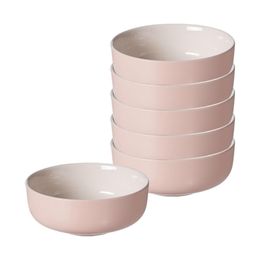 Ritzenhoff & Breker Schale "Müslischalen Jasper ø 14.0 cm 6er Set", rosa, RITZENHOFF & BREKER, Schüsseln