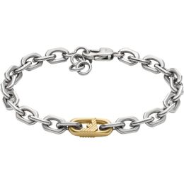 Emporio Armani Kinder Armband "Schmuck Geschenk Edelstahl Armschmuck Armkette", 20,8cm, Edelstahl, gold, Edelstahl, Armbänder
