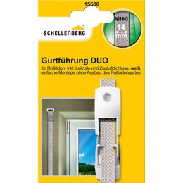 Schellenberg Rollladen-Gurtf&uuml;hrung "Duo f&uuml;r das Rollladensystem Mini", Lochabstand: 43mm, 1 Stk., wei&szlig;, Seilf&uuml;hrungen, inkl. Zugluftdichtung und