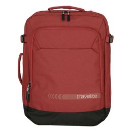 Travelite Damen Freizeitrucksack "KICK OFF Rucksack/Bordgepäck", rot, Polyester, unifarben, Basic, Rucksäcke, Reiserucksack Streetpack Kabinengepäck