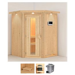 Karibu Sauna "Larin", Saunaofen, externe Steuerung, 9 kW, beige, Saunen, Ofen 9 KW externe Strg easy
