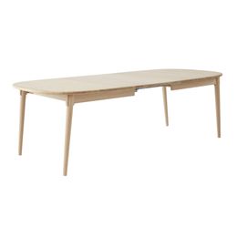 Esstischplatte, B:106cm H:2,5cm T:50cm, wei&szlig;, HAMMEL FURNITURE, Massivholz, Tischplatten, "Findahl by Hammel Miro", 50x106 cm, Eiche Massivholz f&uuml;r