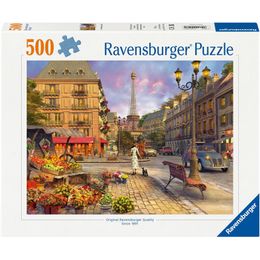 Ravensburger Kinder Puzzle "Spaziergang durch Paris", bunt, B:49cm H:36cm, Puzzles, Made in Germany