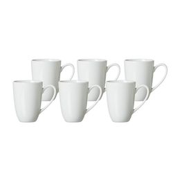 Ritzenhoff & Breker Tasse "Latte Macchiato-Tassen Bianco 330 ml 6er Set weiß", weiß, RITZENHOFF & BREKER, Trinkgefäße