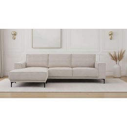 Ecksofa OTTO HOME, B:280cm H:85cm T:152cmsand, 92%PES 8%NY, Wohnzimmer, Sofas, "Polsterecke Oland, Struktur, Flachgewebe, Luxus-Microfaser, Boucle",