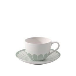 Villeroy & Boch VILLEROY & BOCH Tasse "Kaffeetasse mit Untertasse Fleur Couleur 160 ml", 1 tlg.vert, Trinkgef&auml;&szlig;e