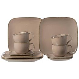Ritzenhoff & Breker Geschirr-Set "Kaffeeservice Casa 12er Set", 12 tlg., grau, RITZENHOFF & BREKER, Geschirr-Sets