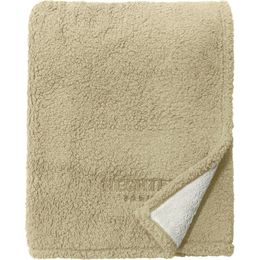 Wohndecke HECHTER PARIS, B:150cm L:200cm, beige, Polyester, Wohndecken, "0238003", Sherpa Wohndecke, Kuscheldecke, superweich, bequem, wohlig warm