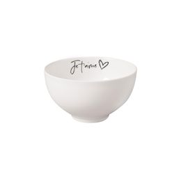 Villeroy & Boch VILLEROY & BOCH Schale "Bol Je t'aime Statement ø 13,8 cm weiß", weiß, Schüsseln