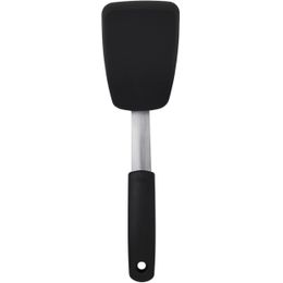 OXO GOOD GRIPS Pfannenwender, B:8cm, schwarz, K&uuml;chenpaletten, flexibel, Silikon, klein