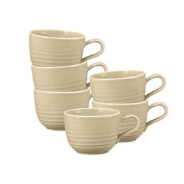 Seltmann Weiden Tasse "Kaffeetassen Terra 260 ml 6er Set", 6 tlg., beige, Trinkgef&auml;&szlig;e