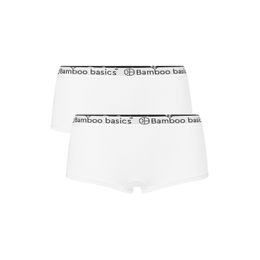 Bamboo basics Damen Panty "Panty IRIS 2er Pack", Gr. XL, wei&szlig;, Obermaterial: 68% Viskose CV. 28% Baumwolle CO. 4% Elasthan EL., Unterhosen