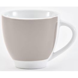 Van Well Tasse "Vario", 9,5cm, 200ml, 6 Stk., grau, Trinkgefäße, spülmaschinen- und mikrowellengeeignet, 6-teilig