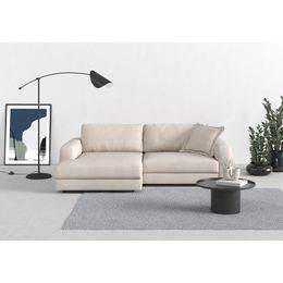 Ecksofa Trendmanufaktur, B:250cm H:84cm T:176cm, grau, 100% Polyester, Wohnzimmer, Sofas, "Bourbon, Mega Designsofa mit tollem Sitzkomfort, Breite