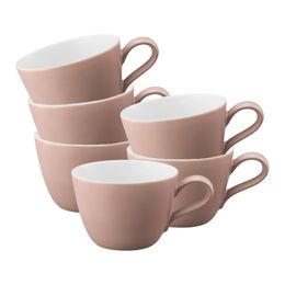 Seltmann Weiden Tasse "Kaffeetassen Life Fashion 240 ml 6er Set", 6 tlg., rosa, Trinkgef&auml;&szlig;e
