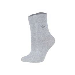 JOOP! JOOP Damen Kurzsocken "Socken Women for your daily glam cotton Socks 1p 2er Pack", Gr. 35, grau, Obermaterial: 88% Baumwolle CO. 9% Polyamid PA. 3%