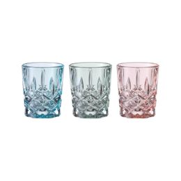 Nachtmann Schnapsglas "Stamper Fresh Colors Noblesse 55 ml 3er Set bunt", bunt, Trinkgefäße