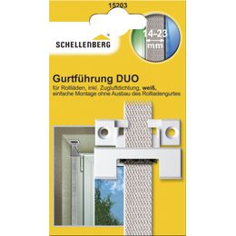 Schellenberg Rollladen-Gurtf&uuml;hrung "Duo f&uuml;r das Rollladensystem Mini und Maxi", Lochabstand: 45mm, 1 Stk., wei&szlig;, Seilf&uuml;hrungen, mit einer