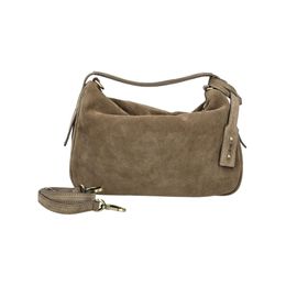 Nero Giardini Damen Henkeltasche "Nero Giardini Taschen Veloursleder", braun, Veloursleder, Taschen
