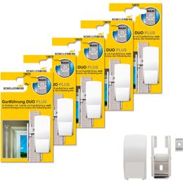 Schellenberg Rollladen-Gurtf&uuml;hrung "Duo Plus f&uuml;r das Rollladensystem Maxi", B: 3,8cm, 5 Stk., wei&szlig;, Seilf&uuml;hrungen, inkl. Blende, Zugluftdichtung und