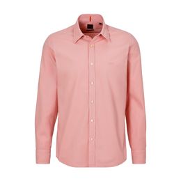 BOSS Orange Herren Langarmhemd "Relegant", rosa, Gr. 6XL, unifarben, Web, Obermaterial: 100% Baumwolle, Hemden, mit BOSS Stickerei