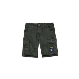 Kinder Shorts "Crew Short Patch Kids", grau, Gr. 14, Alpha Industries, Obermaterial: 98% Baumwolle, 2% Elastan, Hosen