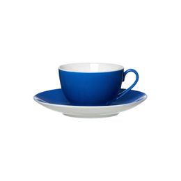 Ritzenhoff & Breker Tasse "Kaffeetasse mit Untertasse Doppio 200 ml", blau, RITZENHOFF & BREKER, Trinkgefäße