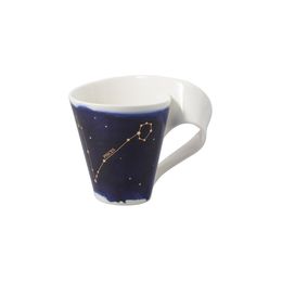 Villeroy & Boch VILLEROY & BOCH Tasse "Tasse Fische NewWave Stars 300 ml wei&szlig;-blau", wei&szlig;, Trinkgef&auml;&szlig;e