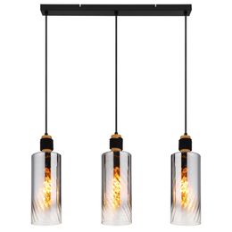 Globo LIGHTING H&auml;ngeleuchte "OSBORNE", H: 150cm, 1 Stk.schwarz matt, Esszimmer, Leuchten, H&auml;ngelampe Esszimmer-Leuchte Esstischleuchte Wohnzimmer