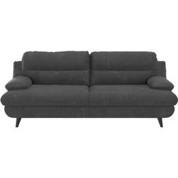 3-Sitzer COTTA, B:218cm T:95cmgraphite, 92% POLYESTER (PES) / 8% POLYAMID (PA), Sofas