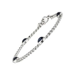 Jobo Damen Armband "Weißgoldarmband 19 cm", 19cm, Weißgold 585saphirblau, blau, Weißgold 585, Armbänder