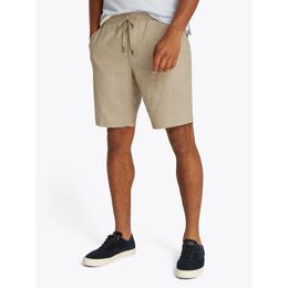 Tommy Hilfiger Herren Shorts "HARLEM PO LINEN SHORT", grün, Gr. 30, Web, Obermaterial: 71% Leinen, 29% Polyester, Hosen