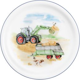 Seltmann Weiden Fr&uuml;hst&uuml;cksteller "Compact - Mein Traktor", 19,3cm, bunt, Speiseteller, rund 19 cm