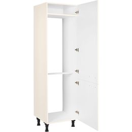 K&uuml;hlmodul Nobilia, B:60cm H:216,6cm T:58,3cm, wei&szlig;, Schr&auml;nke, ""Touch", f&uuml;r ein K&uuml;hl- und Gefrierschrank, Ausrichtung w&auml;hlbar", vormontiert,