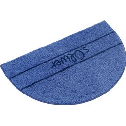 Badematte s.Oliver, H:10mm, blau, Polyester, Badematten, "Allie, Badvorleger, Badezimmer Teppich, Duschvorleger", Badteppich, weiche Haptik,