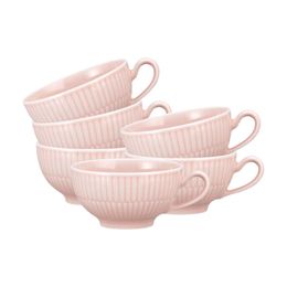 Seltmann Weiden Tasse "Teetassen Amina 0,22 l 6er Set", 6 tlg., rosa, Trinkgef&auml;&szlig;e