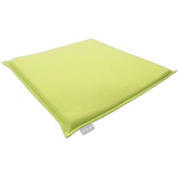 Sitzauflage Apelt, B:38cm H:2cm, gr&uuml;n, Baumwolle, Polyester, Polsterauflagen, "3800"