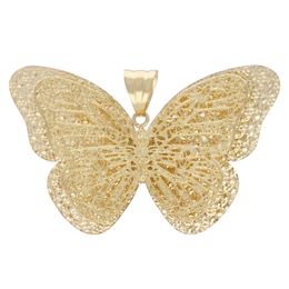 Firetti Damen Kettenanh&auml;nger "Schmuck Geschenk Gold 375 Halsschmuck Anh&auml;nger Schmetterling", Gelbgold 375, 3,61 ggelbgoldfarben, Gelbgold 375,