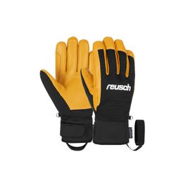 Reusch Damen Skihandschuhe "Hauler R-TEX XT", schwarz, Gr. 8, mehrfarbig, 70% Ziegenleder, 30% Polyester, Handschuhe, aus wasserdichtem Material