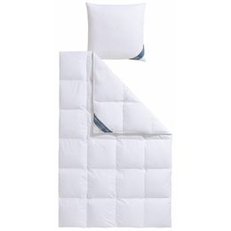 H&auml;ussling Daunenbettdecke + Kopfkissen HAEUSSLING, wei&szlig;, Bettdecken Bezug: 100% Baumwolle. Kopfkissen Bezug: 100% Baumwolle. Bettdecken F&uuml;llung: 60%