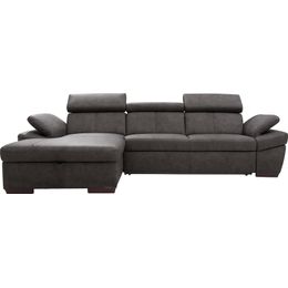 Ecksofa, B:280cm H:77cm T:170cm, grau, exxpo - SOFA FASHION, Microfaser-Primabelle (100%