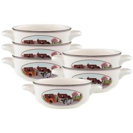 Villeroy & Boch VILLEROY & BOCH Tasse "Suppentassen Design Naif 450 ml 6er Set bunt", bunt, Trinkgef&auml;&szlig;e