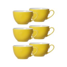 Ritzenhoff & Breker Tasse "Kaffeetassen Doppio 200 ml 6er Set", gelb, RITZENHOFF & BREKER, Trinkgefäße