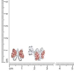 ZEEme Jungen Paar Ohrstecker "925 Sterling Silber Schmetterling", one-size, Silber 925 (Sterlingsilber), wei&szlig;, Silber 925 (Sterlingsilber), Ohrringe