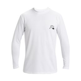 Quiksilver Herren Funktionstop "DNA Bubble Logo", weiß, Gr. XS, 92% Polyester, 8% Elasthan, Tops
