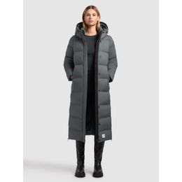 Steppmantel Khujo "MAYLA3", Damen, Gr. XXL, foam gr&uuml;n, 100% Nylon, unifarben, eingesetzt elastischer Bund mit Windstopper, M&auml;ntel Steppmantel