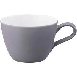 Tasse Seltmann Weiden "Life Fashion", elegant grau, wei&szlig;, H:6,3cm &Oslash;:9cm, Porzellan, Trinkgef&auml;&szlig;e, Tasse, Kaffeeobertasse 0,24 l