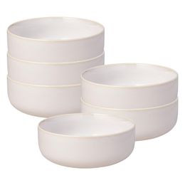 Schale "Müslischalen Crafted ø 15,8 cm 6er Set", weiß, LIKE. BY VILLEROY & BOCH, Schüsseln